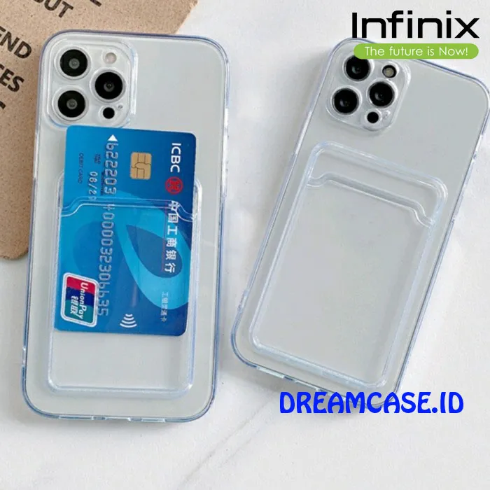 Softcase Slot Card Polos Bening Case Slot Kartu foto Card For Infinix ...