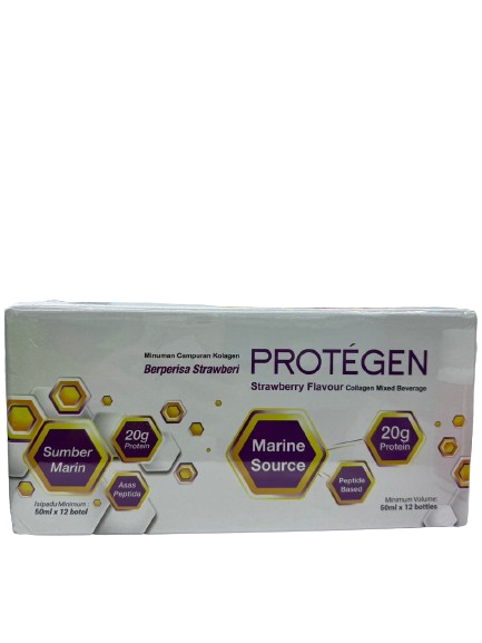 PROTEGEN STRAWBERRY FLAVOUR COLLAGEN MIXED BEVERAGE 50ML X 12BOTOL | Lazada