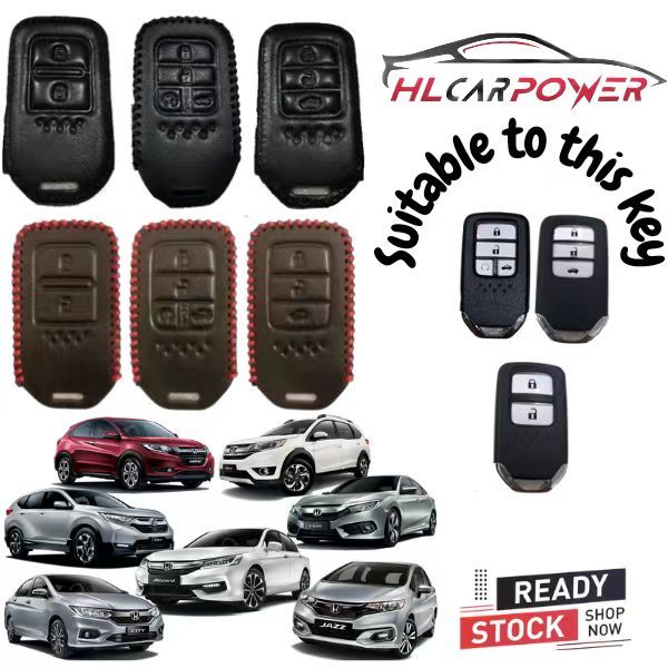 Honda Accord Civic City BRV HRV CRV Jazz leather key cover | Lazada