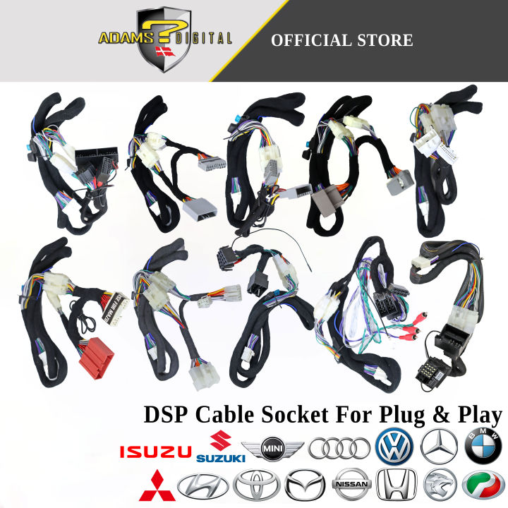 Dsp Cable Socket For Plug & Play Toyota Honda Nissan Perodua Proton ...