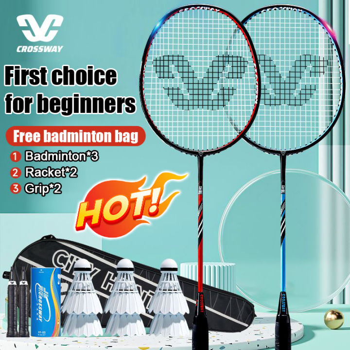 【Free badminton bag】badminton original racket set badminton rackets ...
