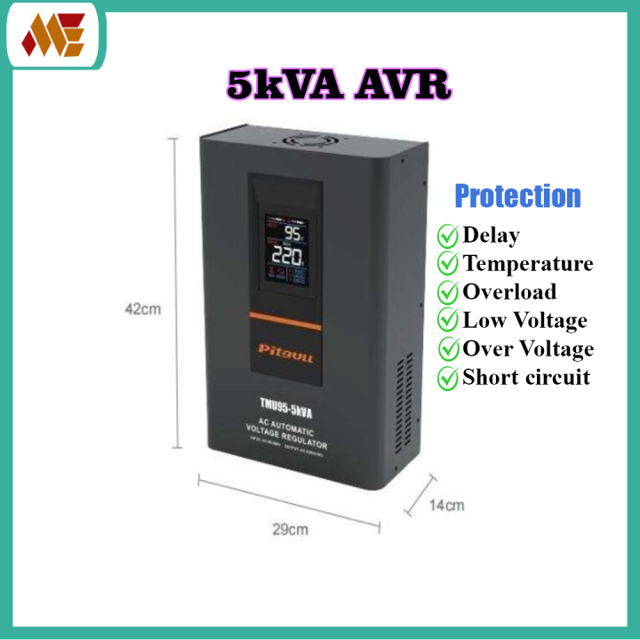 5kVA Automatic Voltage Regulator AVR Relay voltage stabilizer regulator ...