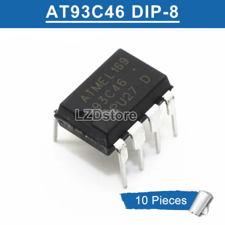 10Pcs 93C46 DIP8 AT93C46 DIP-8 DIP หน่วยความจำ EEPROM ชิป IC ใหม่ | Lazada.co.th