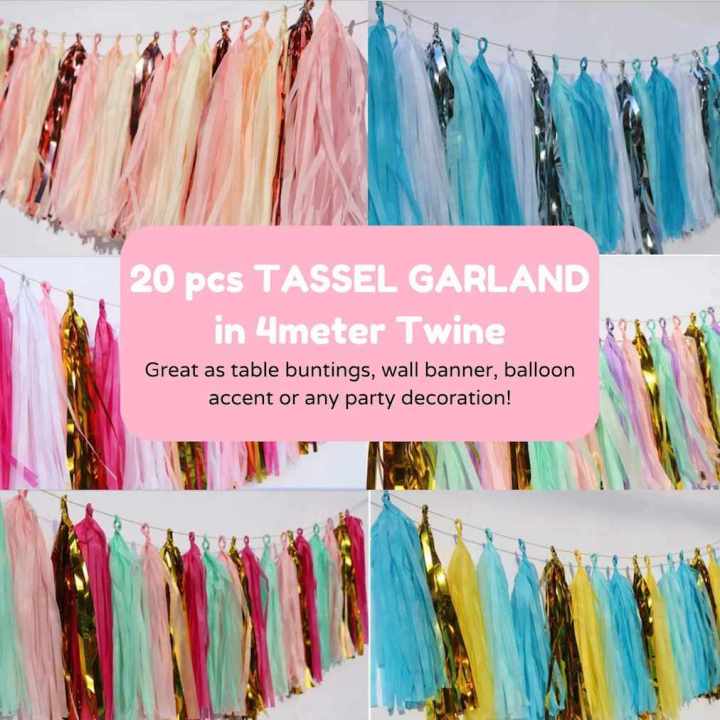 Pack And Party Tassel Garland For Birthday Decor Backdrop And Buntings ...