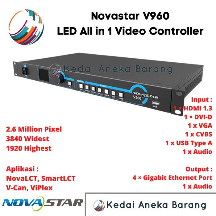 Novastar V960 LED Video Processor Videotron Controller Sending Box | Lazada Indonesia