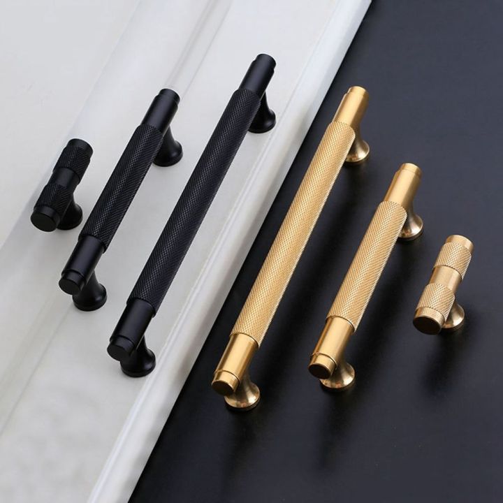 GINKG Gold Black Luxury Kitchen Pulls Handles Furniture Door Drawer Cupboard Handle Door Pulls ...