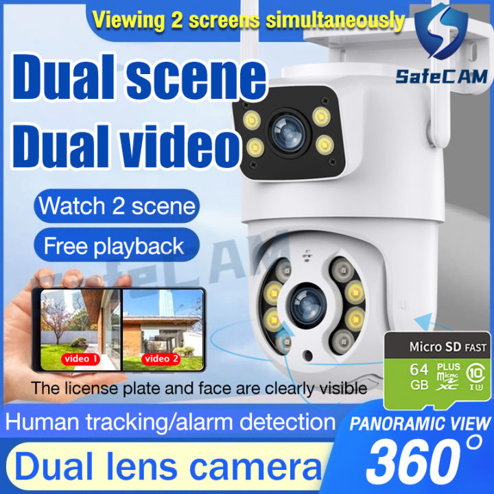 icsee app】cctv camera outdoor dual lens cctv camera wifi 8mp 4x can ...