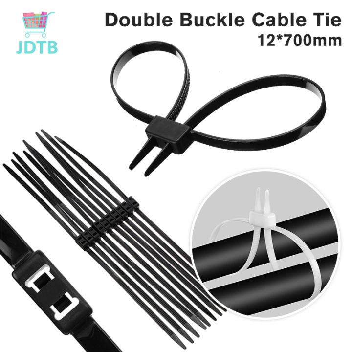 1pcs 12*700mm Plastic Police Handcuffs, Self-Locking Black Nylon Zip ...