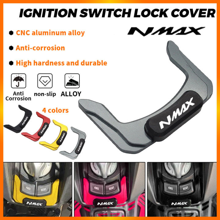 E&M Motorcycle CNC Door Switch Electric Ignition Lock Cover Guard For ...