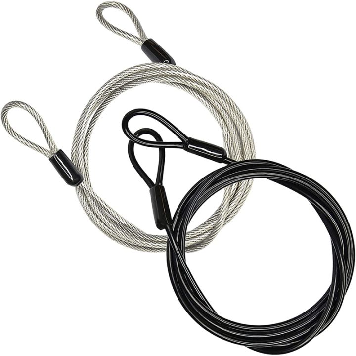 100CM/3.3Ft Long Travel Security Cable Lock,Braided Steel Coated Safety ...
