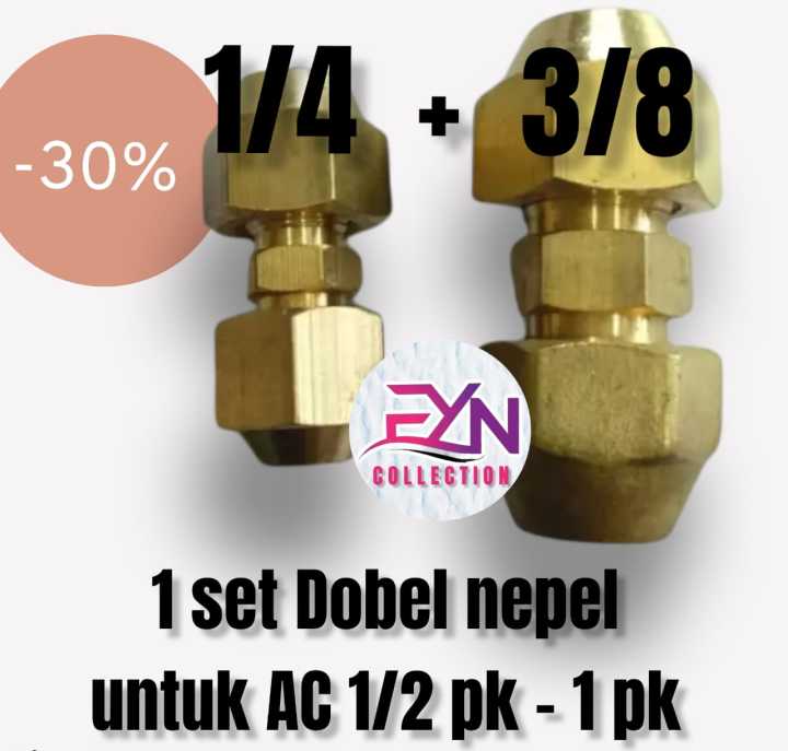 [ BAYAR DI TEMPAT] Double nepel Pipa AC artic 1 pk dan 2 pk / dobel ...