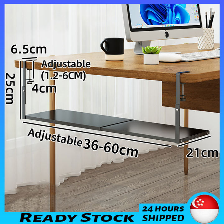 🇸🇬 [READY STOCK] 40CM Under Desk Cable Management Under table tray No ...