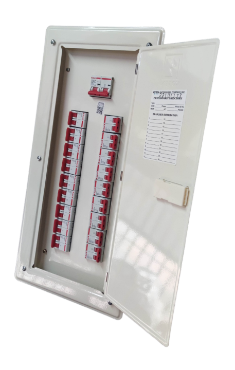 Panel Board 18 Branches with 100A 2Pole Main and 18 Branches Miniature ...