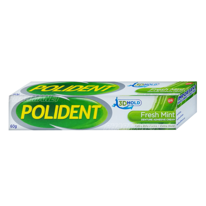 POLIDENT DENTURE ADHESIVE CREAM 60GM | Lazada.co.th