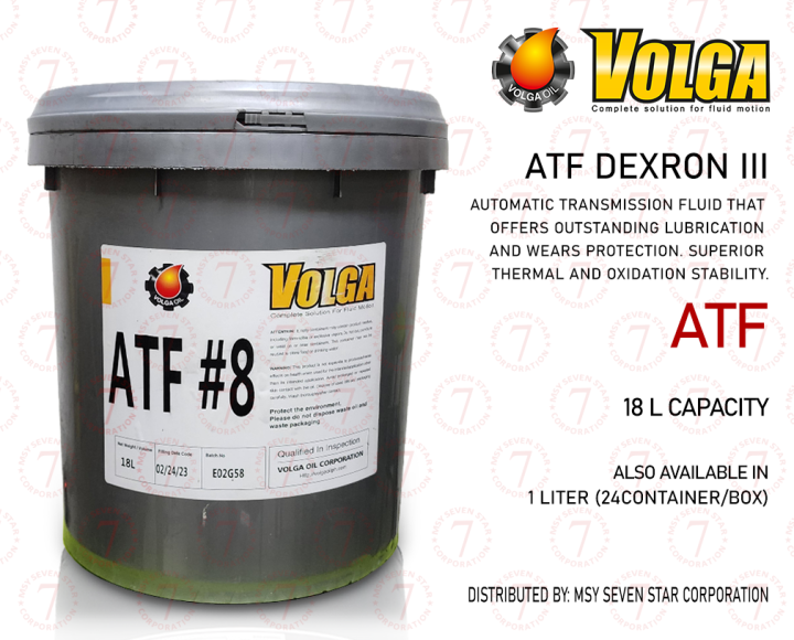 ATF #8 18L HIGH PERFORMANCE AUTOMATIC TRANSMISSION FLUID | Lazada PH