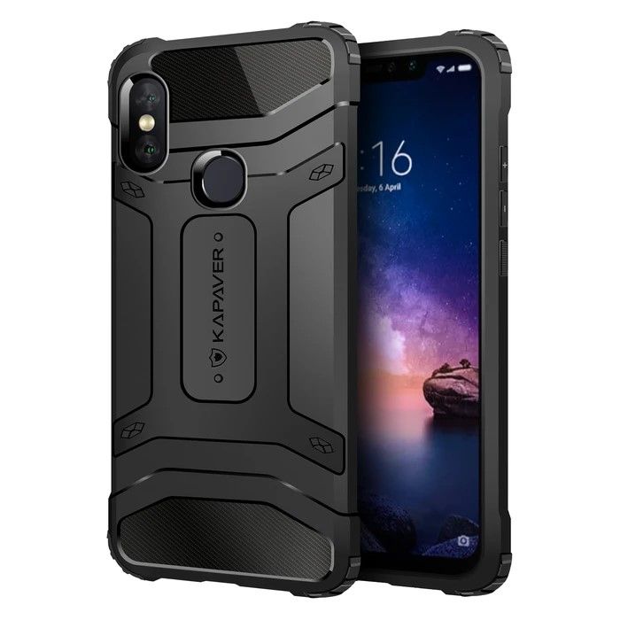 Redmi Note 6 Pro Kapaver Rugged Case-Black | Lazada PH