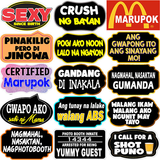 photobooth props callout 15pcs set | Lazada PH