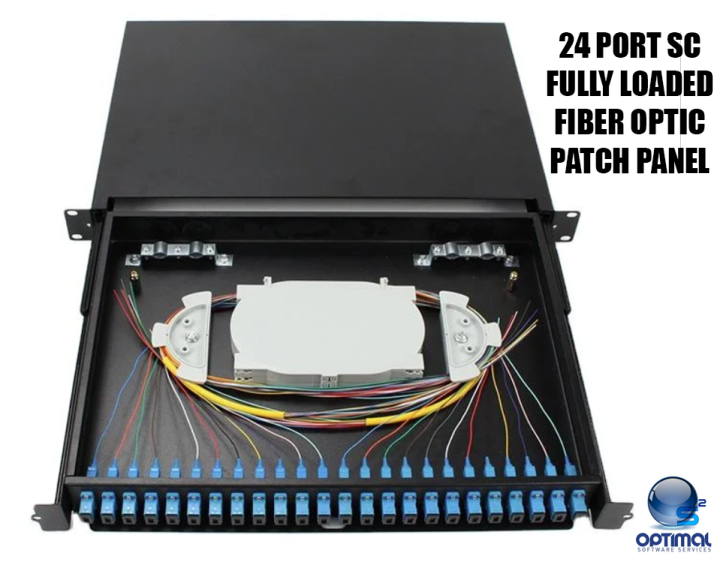 24 port SC Fully LOADED Fiber Optic Patch Panel | Lazada PH