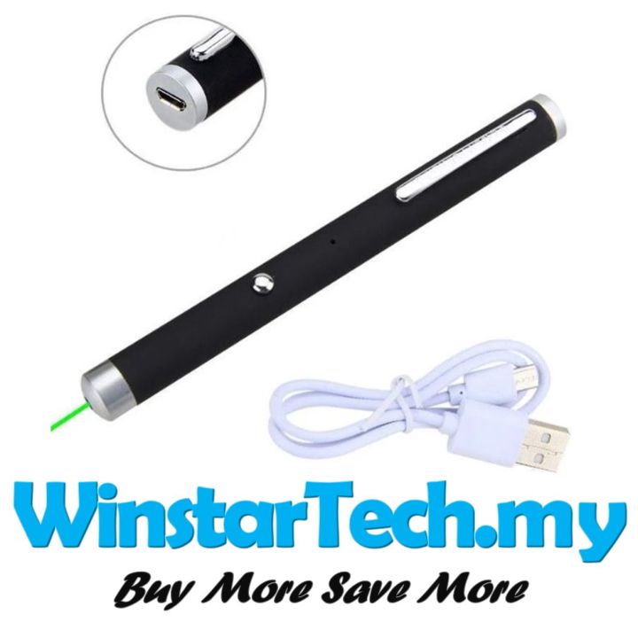 Laser Pointer New USB charging USB 5MW 650nm Long Range High Power Red ...