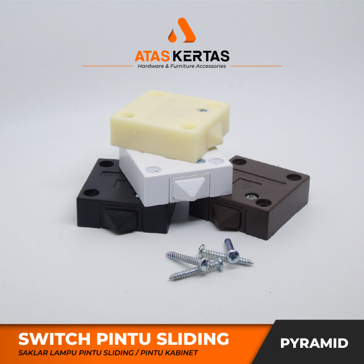 Switch pyramid / saklar lampu pintu geser / saklar lampu lemari kabinet ...