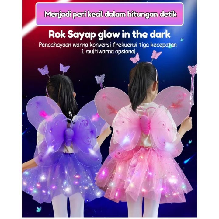Sayap kupu kupu/Hadiah Tongkat Sihir Anak-anak/sayap peri anak ...