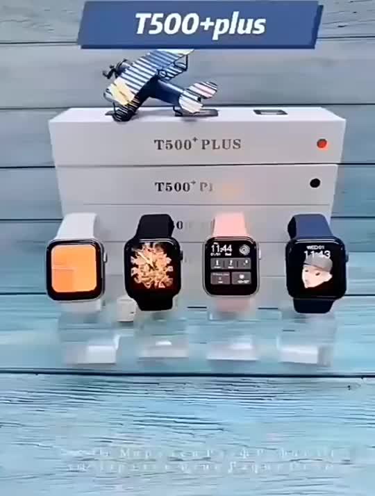 เครื่องเล่นเพลงสมาร์ทวอทช์ T500+plus สร้อยข้อมือกีฬาตรวจสอบอัตราการเต้น ...