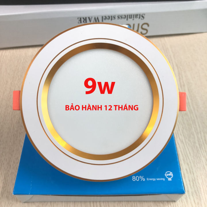 Đèn Âm Trần 9W 3 Chế Độ Màu Trắng-Vàng-Trung Tính Ánh Sáng Đẹp | Lazada.vn