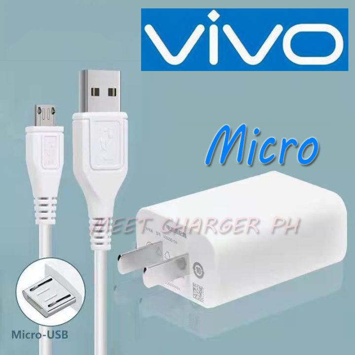 VIVO Fast Charger Original Micro Usb/Cable Android 2IN1 Adapter Set Double Authentication ...