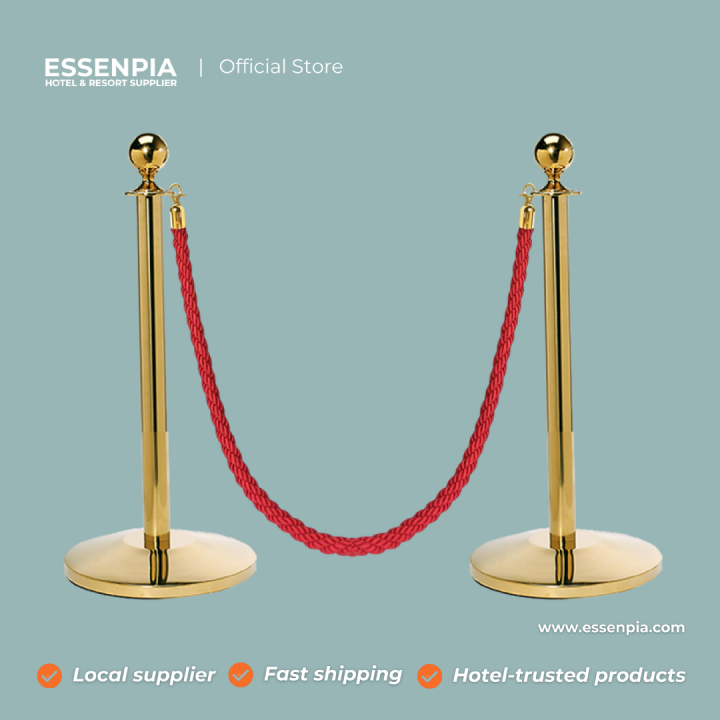 Hotel (STANCHION SET) Stanchion Post 1 SET Railing Stand Crowd Control ...