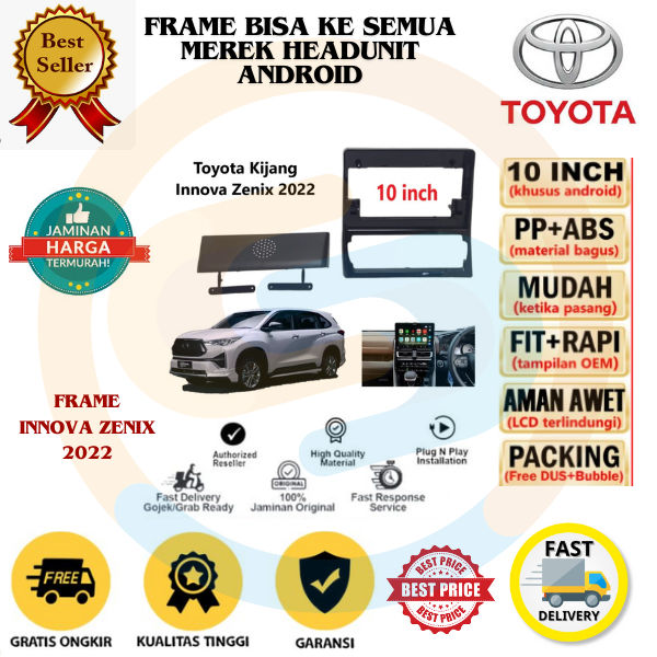 Frame 10 inch Toyota Innova Zenix 2022 / 2023 Panel Head Unit Android ...