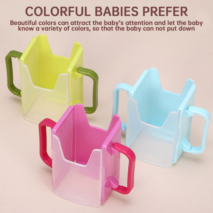 Adjustable Safe Toddle Practical Self-Helper Juice Milk Box Drinking ...