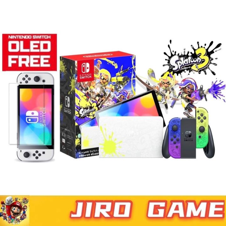 Nintendo Switch Console OLED Splatoon 3 Special Edition [Free Tempered ...
