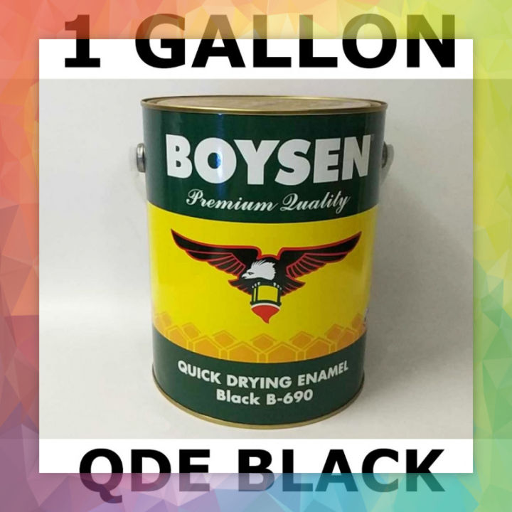 BOYSEN QDE BLACK B-690 ( 1 GALLON ) FOR WOOD AND METAL