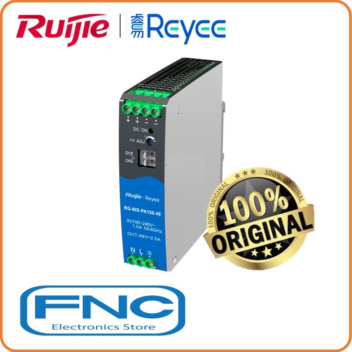 RUIJIE REYEE RG-NIS-PA120-48 AC/DC 120W Built-in Active PFC Function ...