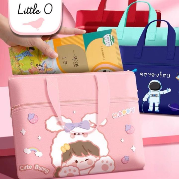 Phoebe Tas Map Kain tas buku les anak Tas Serbaguna | Lazada Indonesia