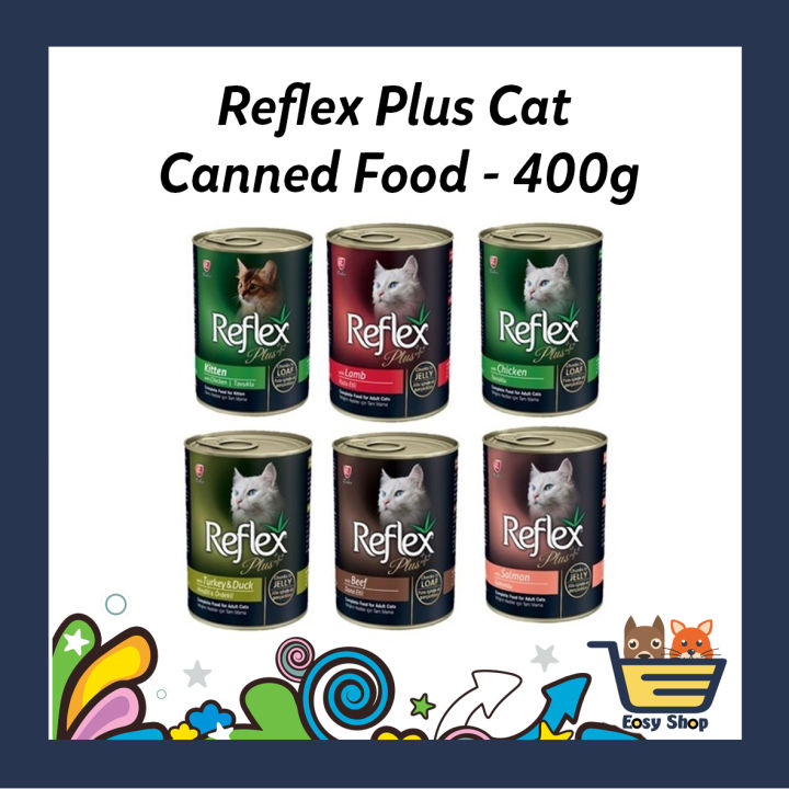Reflex Plus Cat Canned Food - 400g Wet Food Kitten Adult Makanan Kucing ...