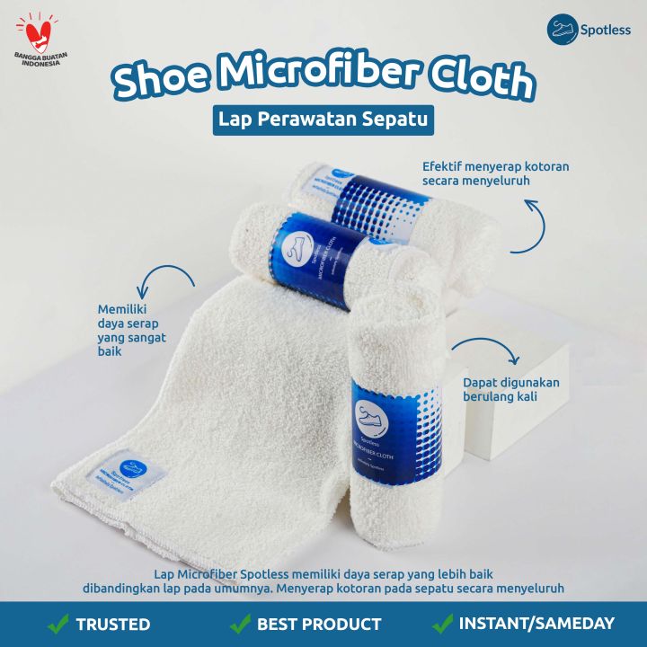 Spotless Microfiber Cloth Lap Handuk Sepatu | Lazada Indonesia