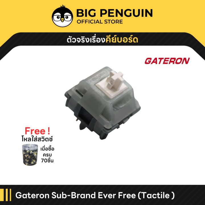 Gateron Sub-Brand Ever Free Grayish Switch (1set =10ตัว) สวิตช์ Heavy ...