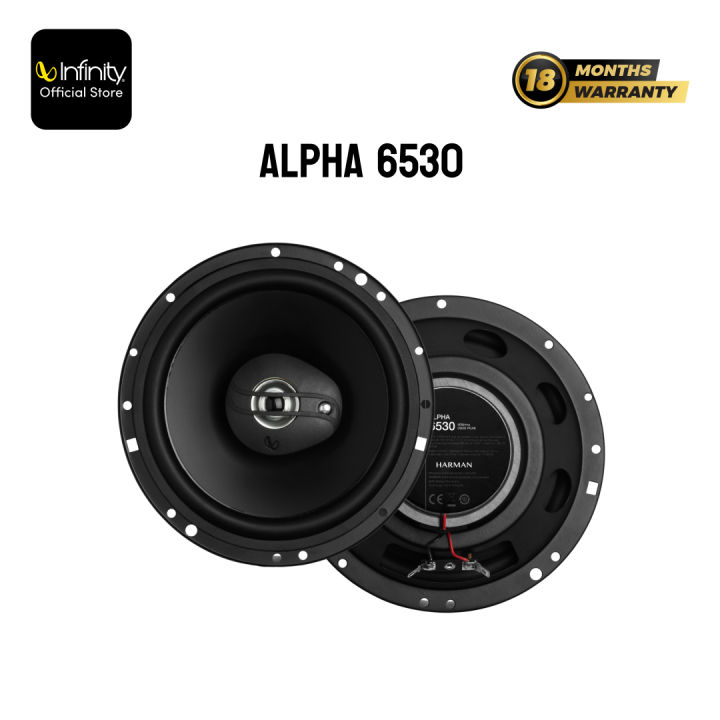 Infinity Alpha 6530 6.5 inch (16.5 cm) Three-Way Coaxial Car Speaker ...