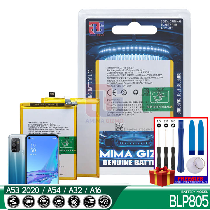 BLP805 Battery For Oppo A53 2020, A32, A54, A74 5G, A53S, A16, A16S ...