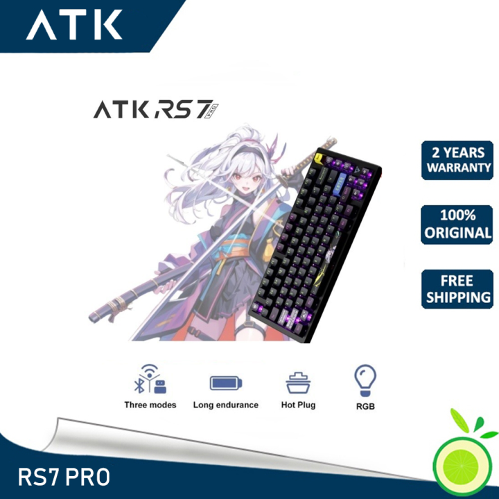 ATK RS7 Esports Magnetic Axis Keyboard Wired Single Mode 8k Return Rate ...