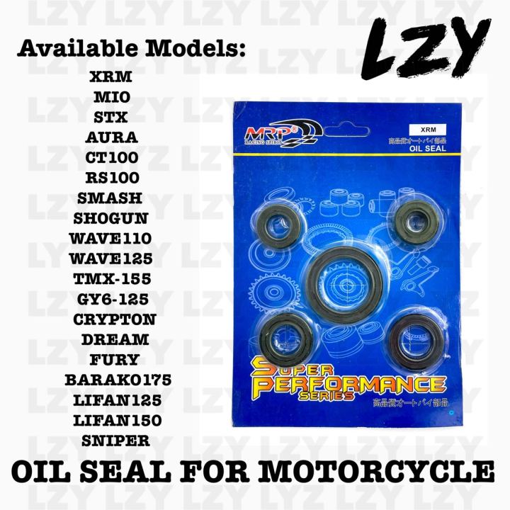 LZY Oil Seal Kit Motorcycle XRM WAVE TMX STX MIO CT100 RS100 SMASH ...