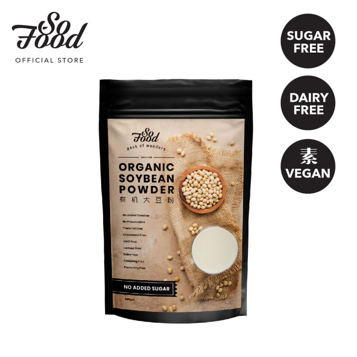SoFood Organic Soybean Powder 300g / No added sugar | Lazada
