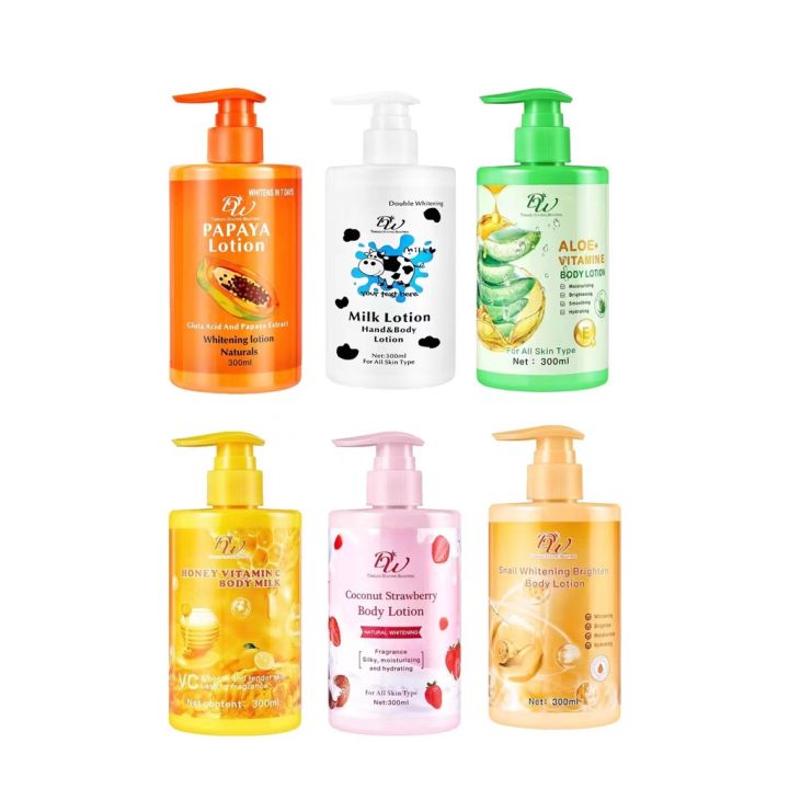 DW Papaya Lotion W/ Gluta Acid And Papaya Extract 300ml and DW Milk ...