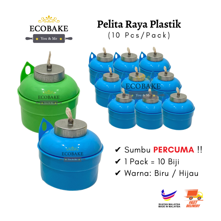 Pelita Raya Plastic 10 Pcs / Lampu Puasa / Pelita Raya Plastik / Pelita ...