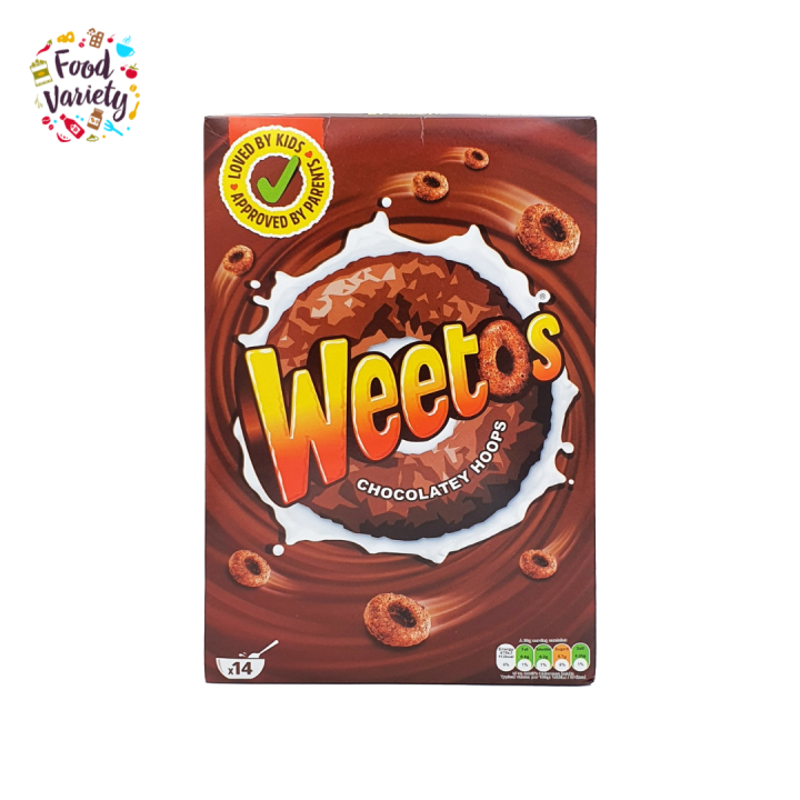Weetos Chocolatey Hoops Cereal 420G วีทอส ซีเรียล ข้าวสาลีห่วง กรุบกรอบ ...