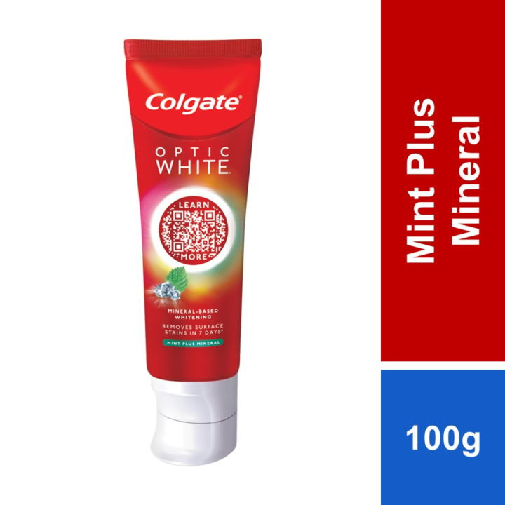 Colgate Optic White Mint Plus Mineral Whitening Toothpaste | Lazada