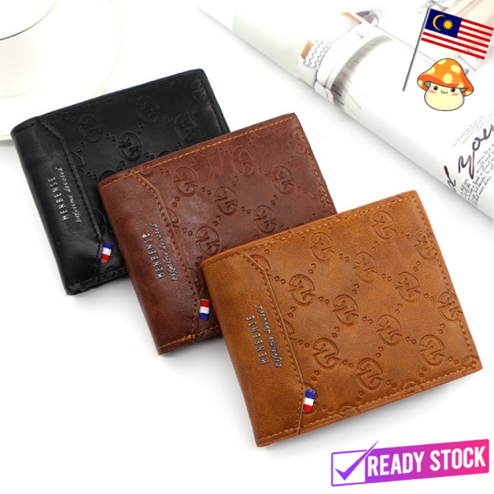 MUMUA New Design Men Wallet Bifold Leather Dompet Lelaki Modern Casual ...