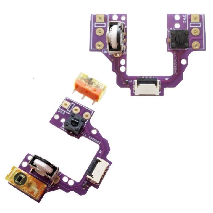 Hot Swap Mouse Motherboards PCB Button Board with Micro Switches Silver ...