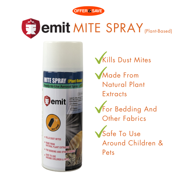 EMIT Mite Spray Plant-Based Mite Spray 450ml | Lazada Singapore